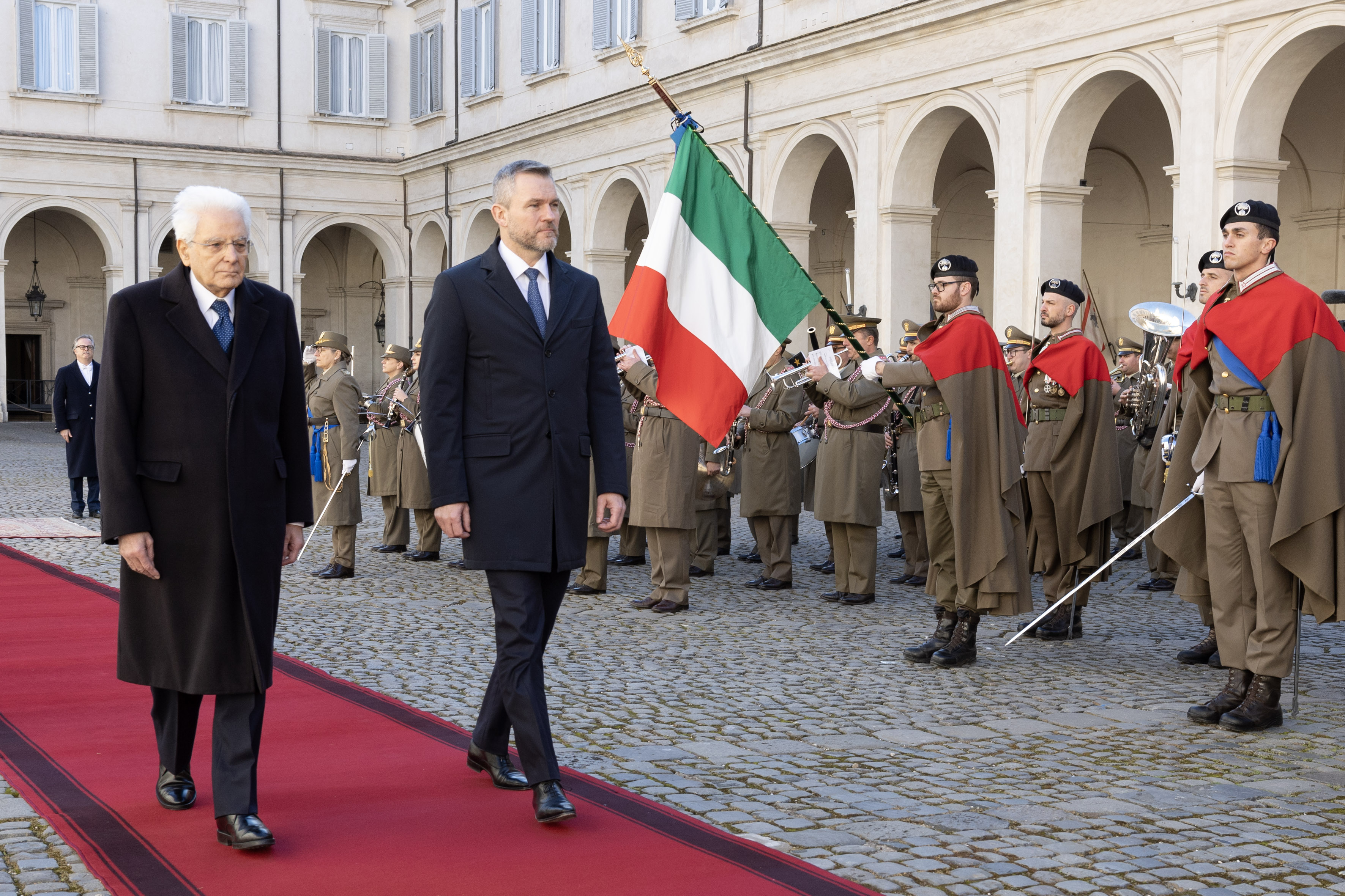 Incontro con il Presidente della Repubblica Slovacca, Peter Pellegrini ...