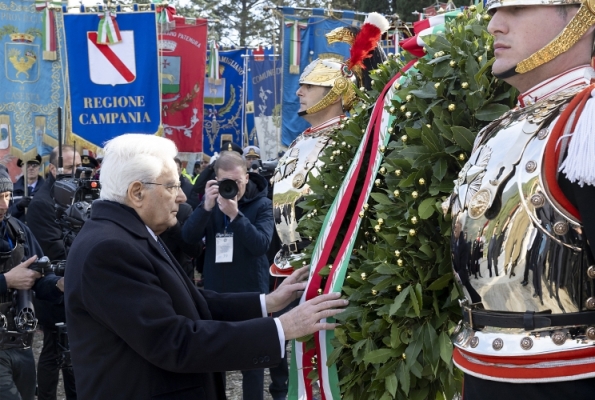 Mattarella alla cerimonia commemorativa dell'80° anniversario della ...